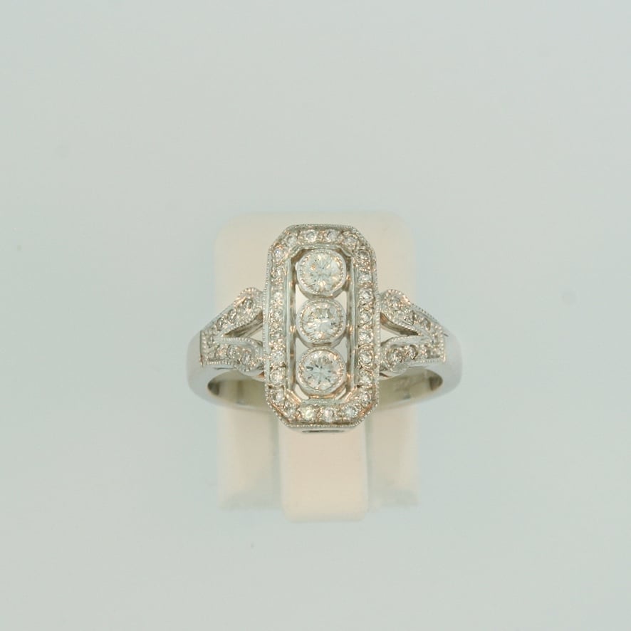 Diamond Cluster Ring 17701 – Rogers Jewelry Store